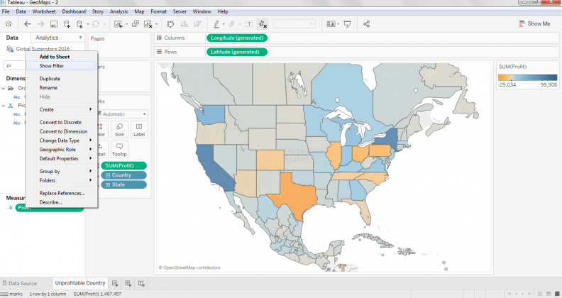 Tableau Certification Questions - Mapping - (Part 6)