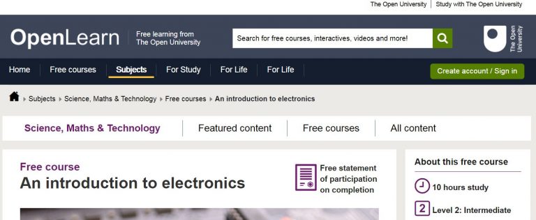 14 Free Best Electronics Courses & Training Classes 2024