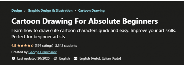 Best Cute Cartoon Characters Drawings Courses & Classes 2024