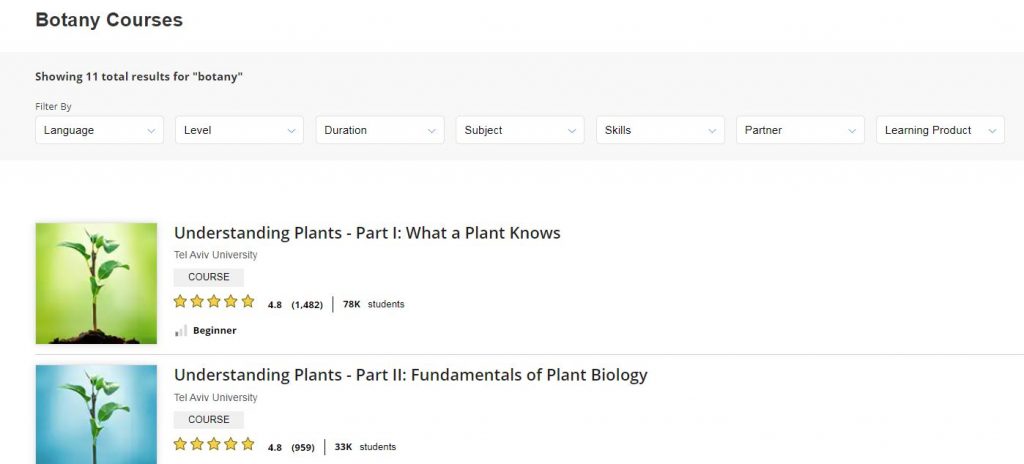 16 Best + Free Botany Classes and Courses Training 2025