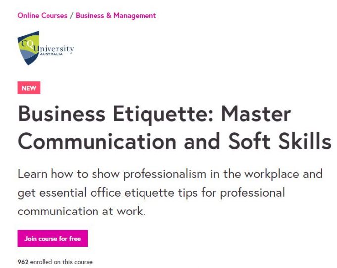 10 Best + Free Business Etiquette Classes & Courses - Take This Course