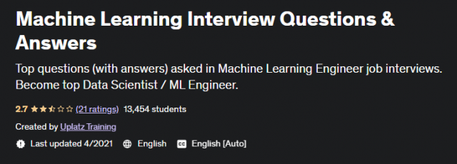 8 Best Machine Learning Interview Courses & Tutorials - Take This Course