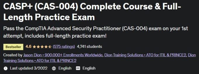 10 Best + Free Comptia CASP+ Training Courses with Certificates - Take ...