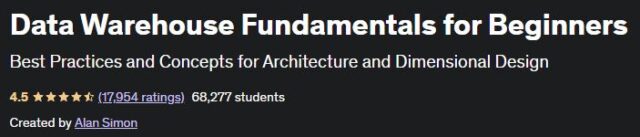 10 Best + Free Data Warehouse Courses - Take This Course
