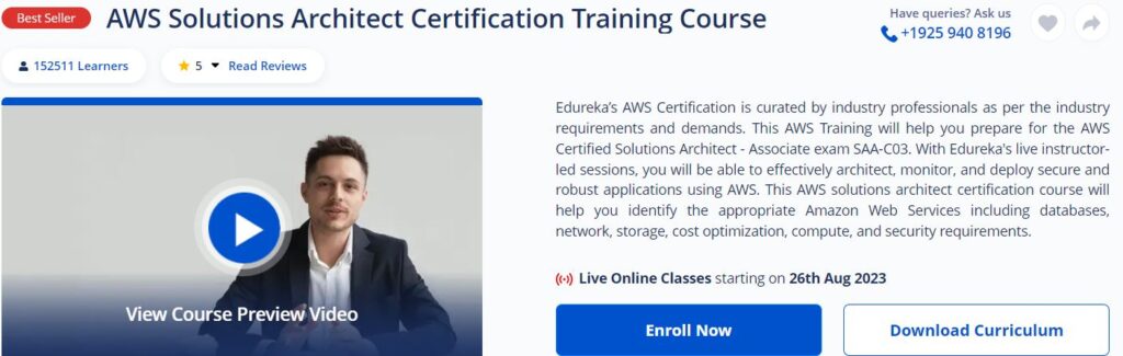 7 Best + Free AWS Certified Solution Architect Associate Courses